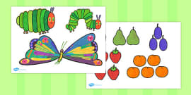 FREE! - The Very Hungry Caterpillar Song Sheet Reading Resource - Twinkl