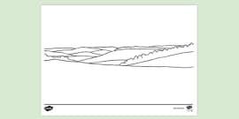 FREE! - Countryside Background Colouring Sheet - Twinkl