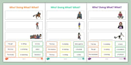 Colourful Semantics Activities| Cut-Up Sentences - Twinkl