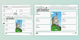 Castles Word Mat,castles