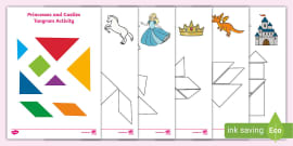 Numicon Shapes Castle Matching Activity (teacher made)