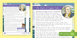Captain Cook Timeline (teacher made)