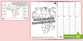 French Speaking Countries in Europe Activity Sheet