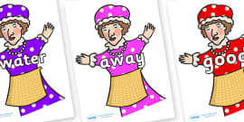 Punch and Judy Word Cards (teacher made) - Twinkl