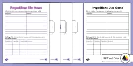 Make a Preposition Box Activity for 3rd-5th Grade - Twinkl