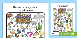 Jeu des différences sur le thème du printemps