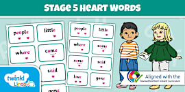 Heart Words Flashcards (PDF) | Sight Words | Twinkl