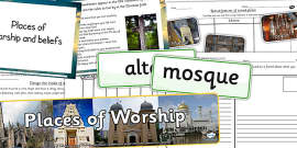 KS2 World Religion Day (15th Jan) Compare Places of Worship Worksheet