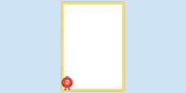 FREE! - Simple Blank Square Alien Page Border | Page Borders
