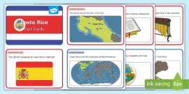 Costa Rica A4 Colouring Flag (teacher made) - Twinkl