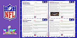 NFL: Superbowl 60-Second Reads Pack [Ages 7-9]