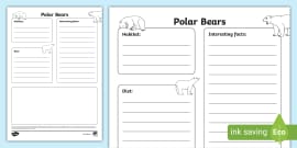 Label the Polar Bear Worksheet (ティーチャーメイド)