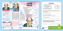 Roald Dahl Reading Comprehension - Reading Activity - UKS2
