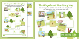The Gingerbread Man Counting Worksheet - Twinkl