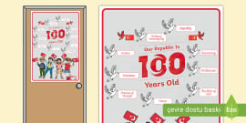 OUR REPUBLIC IS 100 YEARS OLD | Display Lettering - Twinkl