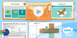 Year 2 Space: 2D Shapes Lesson 1 (teacher made) - Twinkl