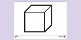 FREE! - Cube Present Colouring | Colouring Sheets - Twinkl