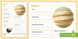 Mercury Fact File Template (Teacher-Made) - Twinkl