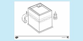 FREE! - Old Medina Colouring Sheet | Twinkl Resources