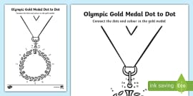 FREE! - Olympic Torch Dot-to-Dot and Colouring Activity Sheet
