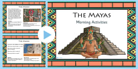 Maya Timeline - KS2 Myths and Legends Mayan Civilization Creation Story