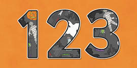 Printable Halloween Numbers | Learning & Display Resources