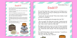 oo Phoneme Spotter Short Story (teacher made) - Twinkl