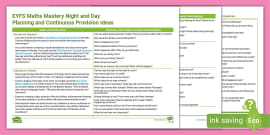 Shapes with 4 Sides Planning and Continuous Provision Ideas