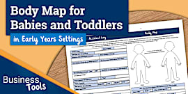 Child Accident Record & Body Map Template | Twinkl