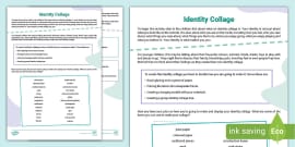 Identity Mind Map Art Activity Sheet | EYLF | Twinkl