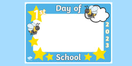 First Day of School Reception Award Certificates - Twinkl