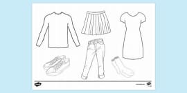 FREE! - Printable Dress Colouring Page – Fun Activities for Kids