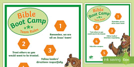 VBS at Home: Bible Boot Camp Pack (Teacher-Made) - Twinkl