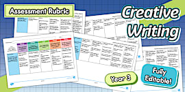 Australian Curriculum Year 5 Creative Writing Assessment Rubric/Guide to
