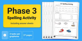 I Can Read! Phase 2 Words Worksheet Pack (teacher made)