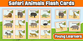 Animal Alphabet Flash Cards