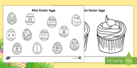 Colouring Fractions | Easter Egg Fractions Activity - Twinkl