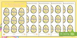 Easter Egg Hunt Worksheet (teacher made) - Twinkl