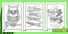 Back to School Themed Mindfulness Colouring English/Italian