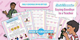 Saying Goodbye to a Teacher Social Story | Twinkl