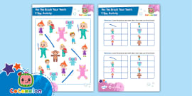 FREE! - 👉 CoComelon Ski Song Counting Activity - Twinkl