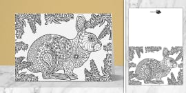 Rabbit Face Printable Mask Set | Twinkl Party (teacher made)