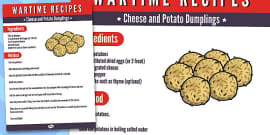 FREE! - Wartime Recipe Booklet - WW2 Resources for KS2