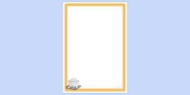 FREE! - Simple Blank Flame Page Border | Page Borders | Twinkl