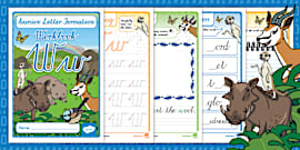 Grade 3 English Cursive Letter Formation Workbook - Oo (CAPS)