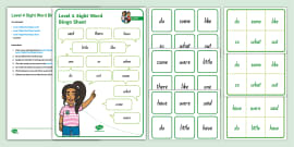 Level 2 Sight Word Bingo