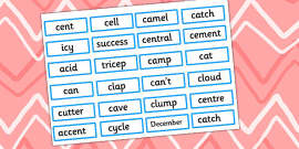 Alternative Pronunciation of OW Sorting Game