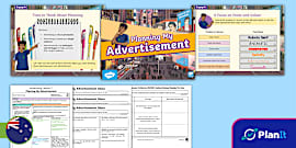 How do I teach the persuasive features in advertising?