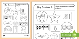 Number Sense I Spy Number 10 Activity