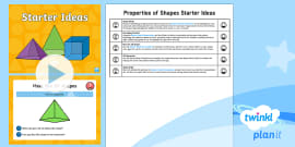 👉 Y1 Name 2D Shapes Planit Maths Lesson 1 (teacher made)